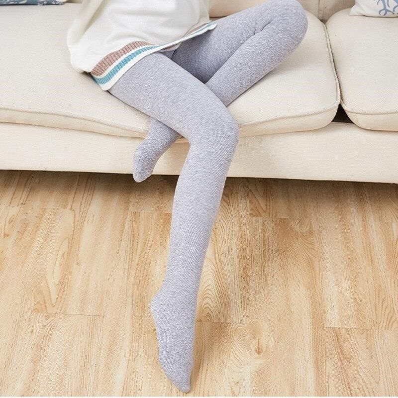 Storos žieminės pėdkelnės Moteriškos saldainių spalvos šiltos vilnos ...